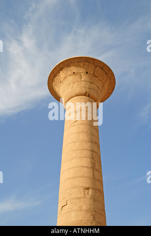 Lotus Column in Karnak Temple, Luxor, Egypt Stock Photo - Alamy