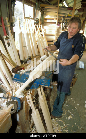 Tim Keely making traditional willow cricket bats from local wood at ...
