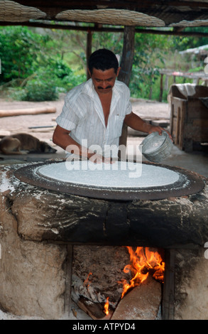 man baking bread Stock Photo - Alamy