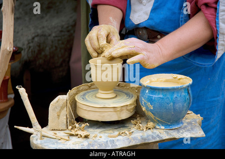 Potter at work Stock Photo - Alamy