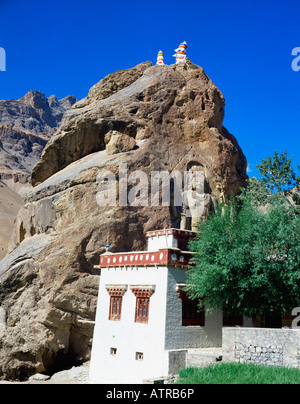Rock sculpture Maitreya, Mulbekh, Ladakh, India Stock Photo - Alamy