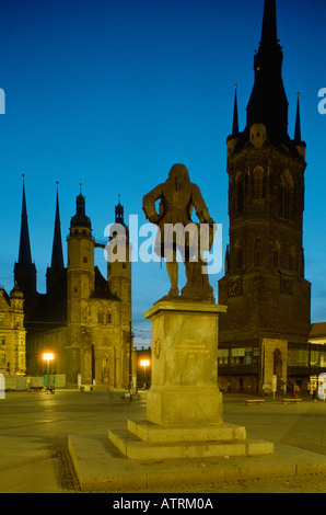 Monument to Handel, Halle an der Saale, Sachsen-Anhalt, Germany, Europe ...