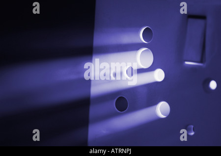 Light beam coming out from a switchboard Stock Photo - Alamy