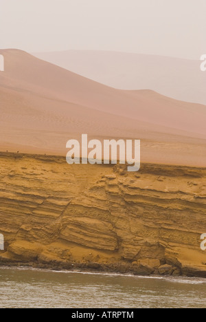 Coastal fog in desert Paracas National Park Ica Peru Stock Photo - Alamy