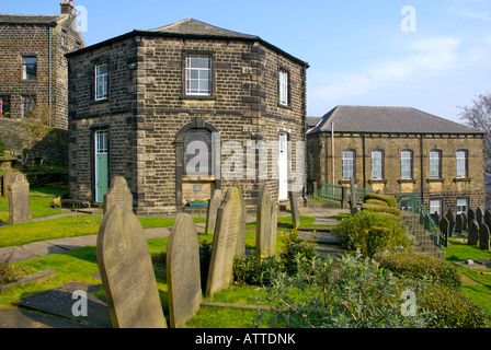 The Octagonal Methodist Chapel at Heptonstall, West Yorkshire UK, with ...