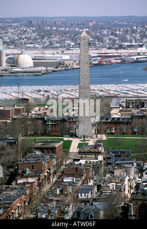 The Bunker Hill Monument in Boston, Massachusetts, commemorates the ...