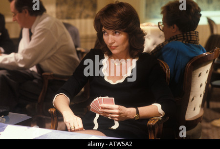 Kitty Teltscher (L) champion bridge player, playing at Roses Bridge ...