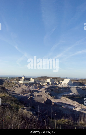 Cornelly limestone quarry near Stormy Down, Porthcawl Stock Photo - Alamy