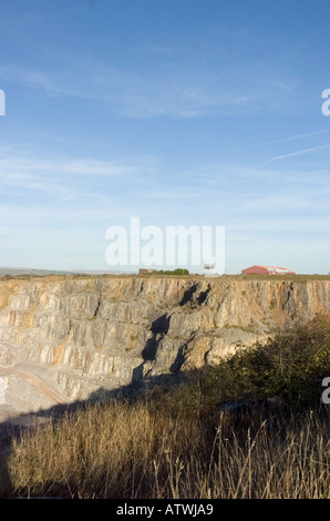 Cornelly limestone quarry near Stormy Down, Porthcawl Stock Photo - Alamy