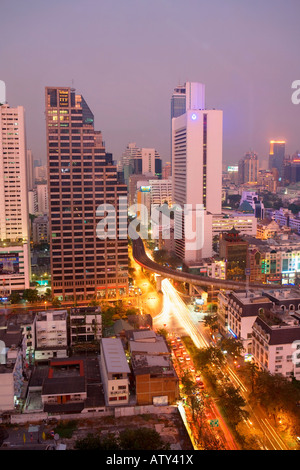 Silom Road in Bangkok, Thailand Stock Photo - Alamy