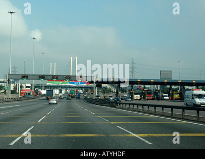 Dartford Crossing toll payment sign Stock Photo - Alamy