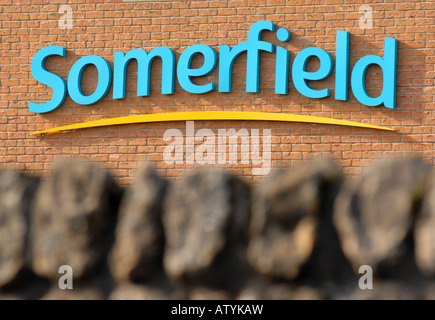 somerfield supermarket exterior logo sign Stock Photo - Alamy