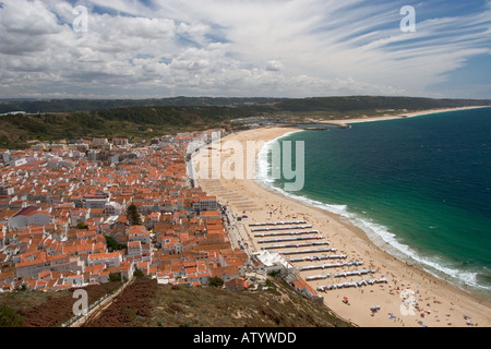 O Sitio, Nazare, Portugal Stock Photo - Alamy