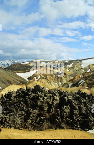 Landmannalaugar mountain chain Iceland Polar Regions Stock Photo - Alamy