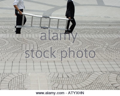 Side view of man carrying ladder Stock Photo: 57829617 - Alamy