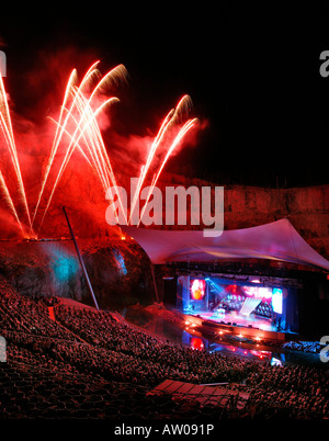 Audience at Concert, Dalhalla Concert Hall, Rattvik, Dalarna Sweden ...