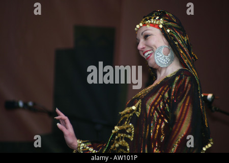 moroccan morocco dancer 1st uk africa day event Stock Photo - Alamy