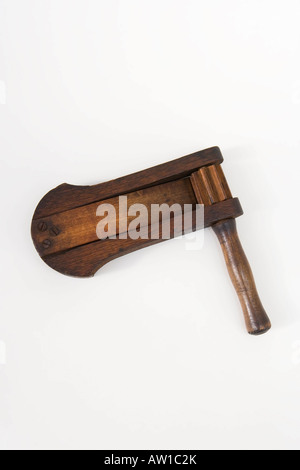 Wooden Football Rattle Stock Photo - Alamy