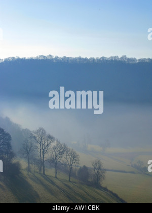 View from Frocester Hill in the Coaley Peak Nature Reserve, towards Cam ...