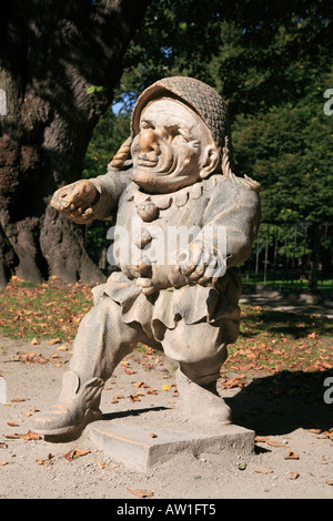 The Dwarf Garden in the Mirabell Gardens and the Schloss Mirabell in ...