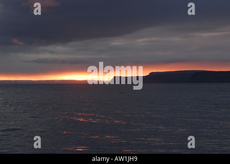 Sunset at Nanisiv Lancaster Sound HIgh Arctic Baffin Island Canada ...
