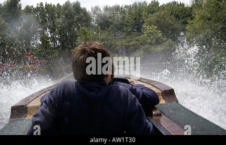 Riding Log flume at Chessington World of Adventures Chessington Surrey ...