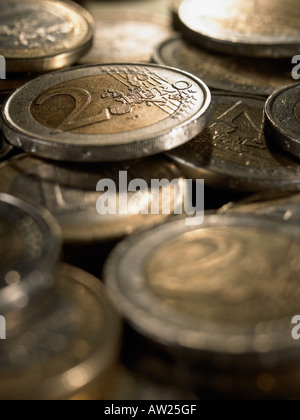 euro coin, 2 euro, coins, two euro Stock Photo - Alamy