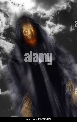 Ghost Ghoul Demon Haunting The Night Of Halloween Stock Photo - Alamy