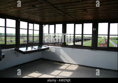 Watchtower inside Auschwitz Concentration Camp Stock Photo - Alamy