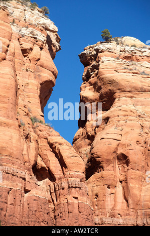 red rock formation landmark, Sedona Arizona Western Landscape Stock ...