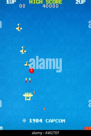 1942 1984 Capcom Co Ltd Vintage arcade videogame screen shot ...