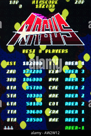 Argus Vintage arcade videogame screen shot - EDITORIAL USE ONLY Stock ...