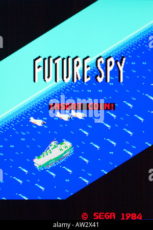 Future Spy Sega 1984 Vintage arcade videogame screen shot - EDITORIAL ...