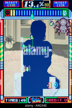 Gals Panic Kaneko Co Ltd 1990 Vintage arcade videogame screen shot - EDITORIAL USE ONLY Stock ...