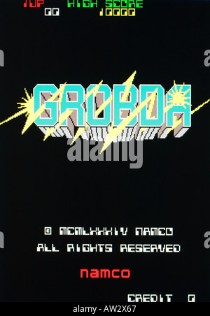 Grobda Namco 1984 Vintage arcade videogame screen shot - EDITORIAL USE ...