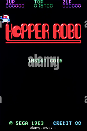 Hopper Robo Sega 1983 Vintage arcade videogame screen shot - EDITORIAL ...