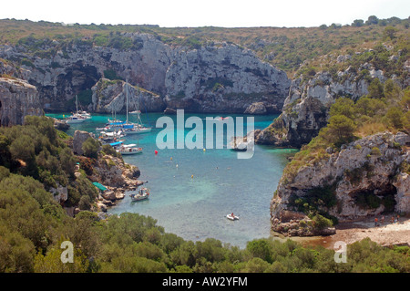 Calas coves Menorca Stock Photo - Alamy