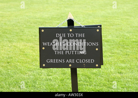Golf is cancelled Stock Photo - Alamy
