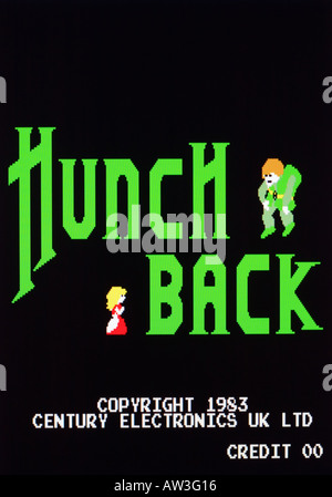 Hunchback Century Electronics UK Ltd 1983 Vintage arcade videogame ...