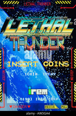 Lethal Thunder Irem Corp 1991 Vintage arcade videogame screen shot ...