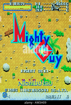 Mighty Guy Nichibutsu Nihon Bussan Co ltd 1986 Vintage arcade videogame ...