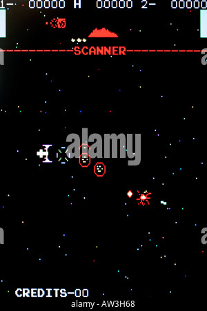 Orbitron Signatron USA 1982 Vintage arcade videogame screen shot - EDITORIAL USE ONLY Stock ...