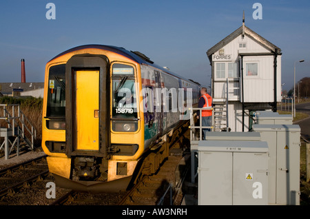 First Scotrail Class 158 DMU destined for Dunblane at Edinburgh Park ...