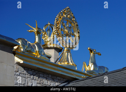 Manjushri Kadampa Peace Temple, (detail). Buddhism Meditation Centre ...