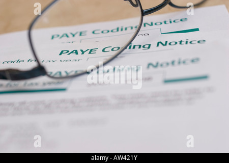 PAYE coding notice Stock Photo - Alamy