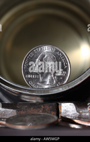 American quarter dollar coin, 25 twenty five cents series 1963 features ...