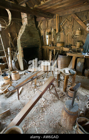Interior of Cooper Shop Old Sturbridge Village History Museum of New ...