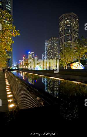 Hong Kong cityscape at night Stock Photo - Alamy
