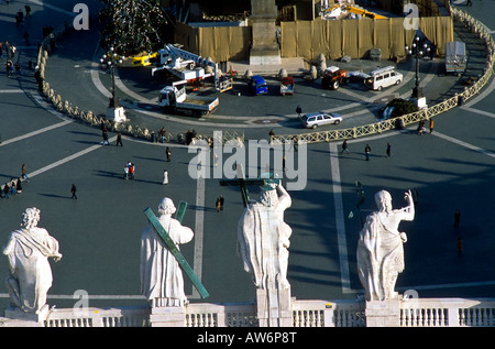 This panoramic view of Vatican City showcases St. Peter's Square, St ...