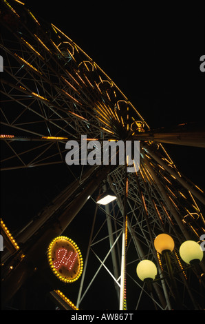 Ferris Wheel and Carousel, Goose Fair, Nottingham, Nottinghamshire ...